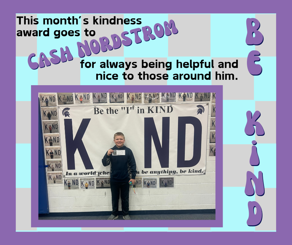 Boyd County Schools - February 2024 Kindness Award